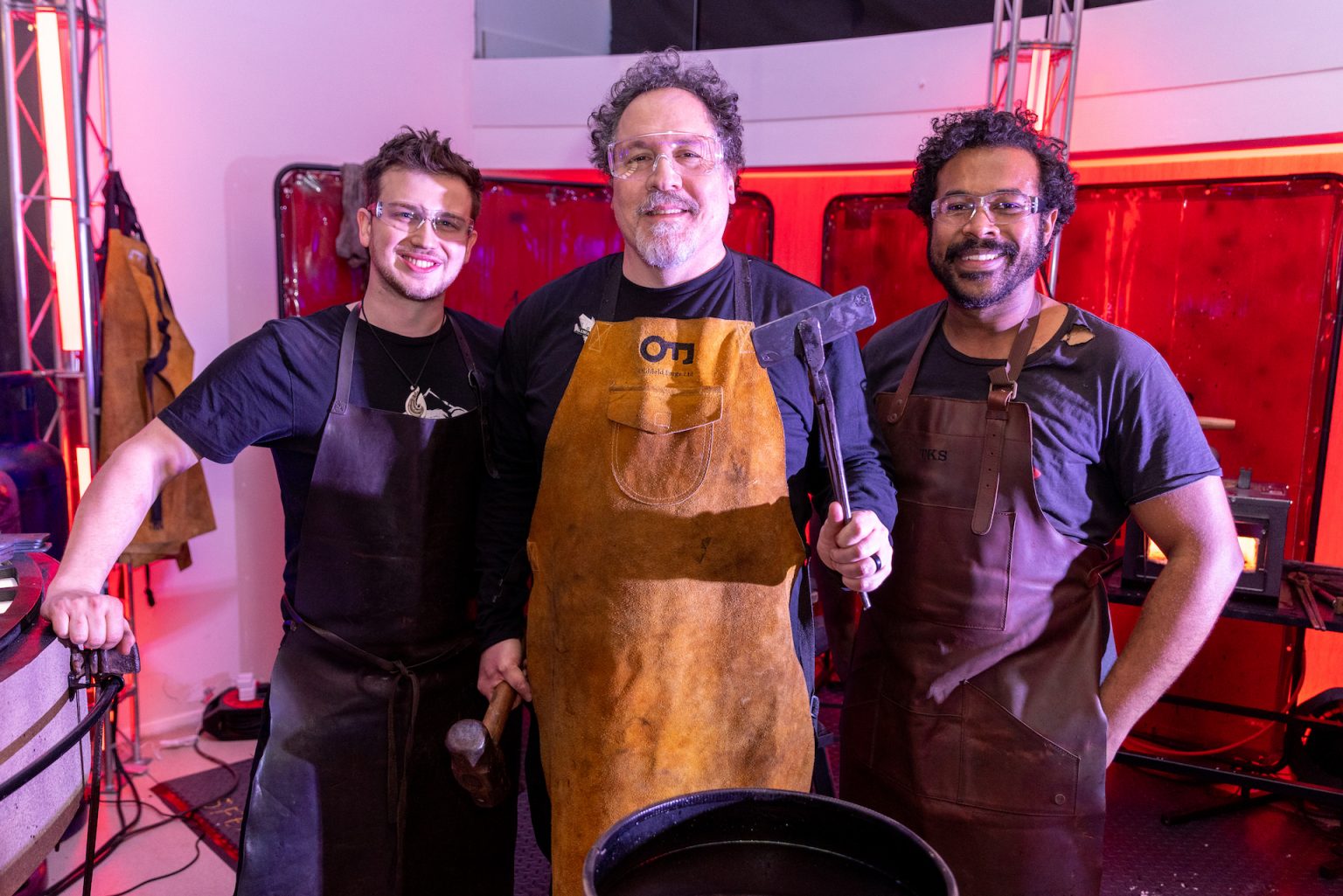Pedro Pascal and Jon Favreau Pose At "The Forge: Inspired by The ...