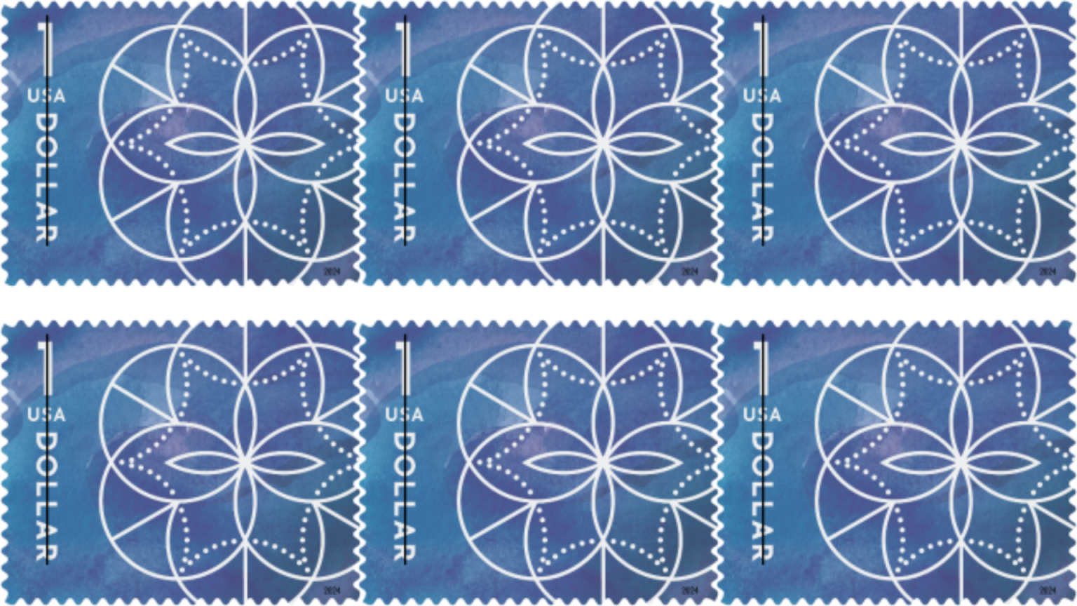 USPS Unveils New Floral Geometry Stamp | LATF USA NEWS
