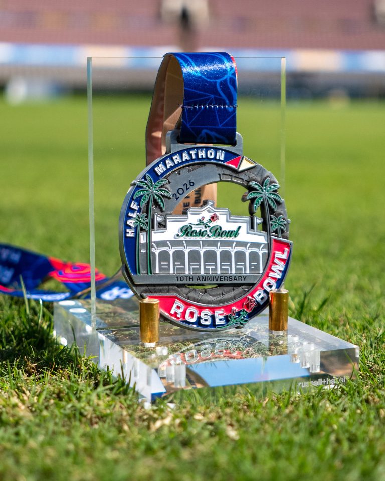 New Rose Bowl Half Marathon Medal Revealed | LATF USA NEWS